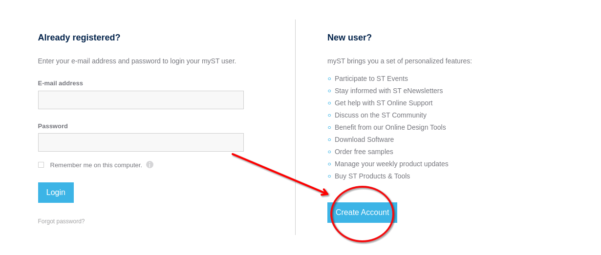 自行注册 ST 账号 | 波特律动